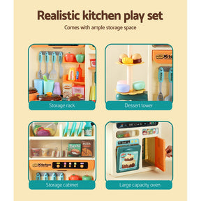 Plastic Play Kitchen Toy 73pcs